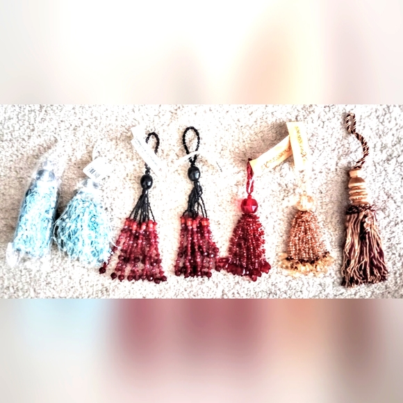 Design | 1 Beautiful Beaded Tassels 67 Long With 3 Loop New | Poshmark